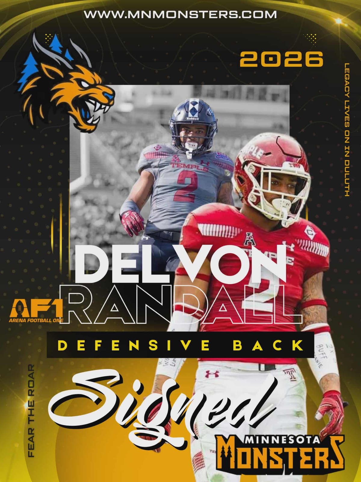 Howie: Monsters add elite DB, Delvon Randall